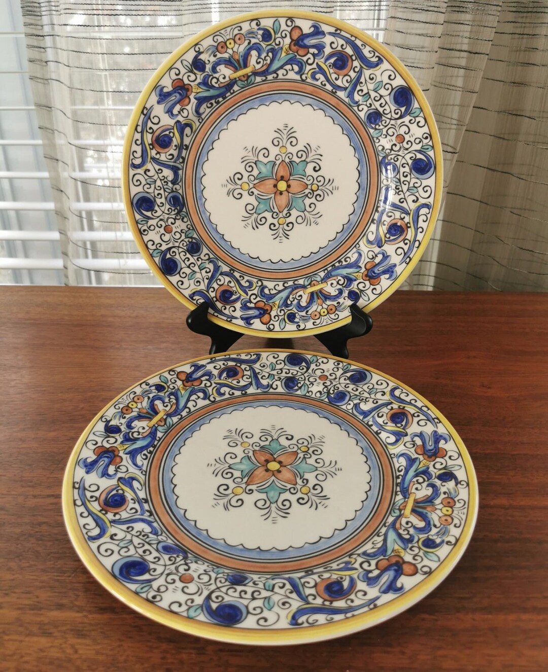 Umbria Portugal Dinner Plates Set of 2, Vintage Umbrian Tuscan ...