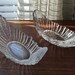 Pukeberg Art Glass Gondola Bowls Set of 2 Textured Ice Icicle ...