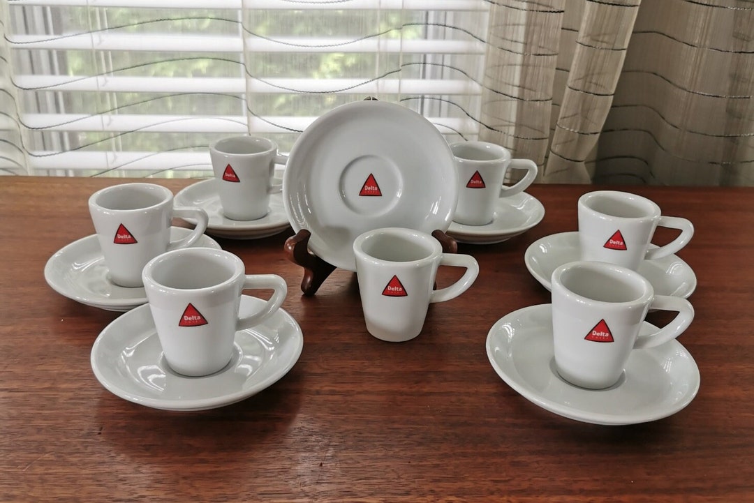 Delta Espresso Cups Set of 7, Portugal Costa Verde Porcelana De Hotel ...
