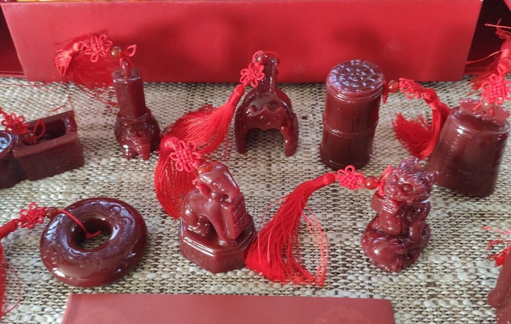 Zhuazhou Chinese Figurines, Traditional Vintage Resin 12 Items Kit - Etsy