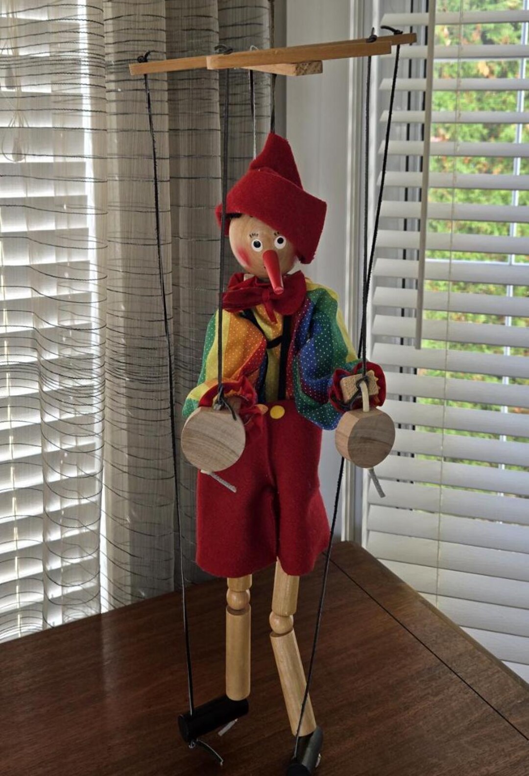 Wooden Large Pinocchio Puppet Hand Made Vintage Marionette 26 - Etsy
