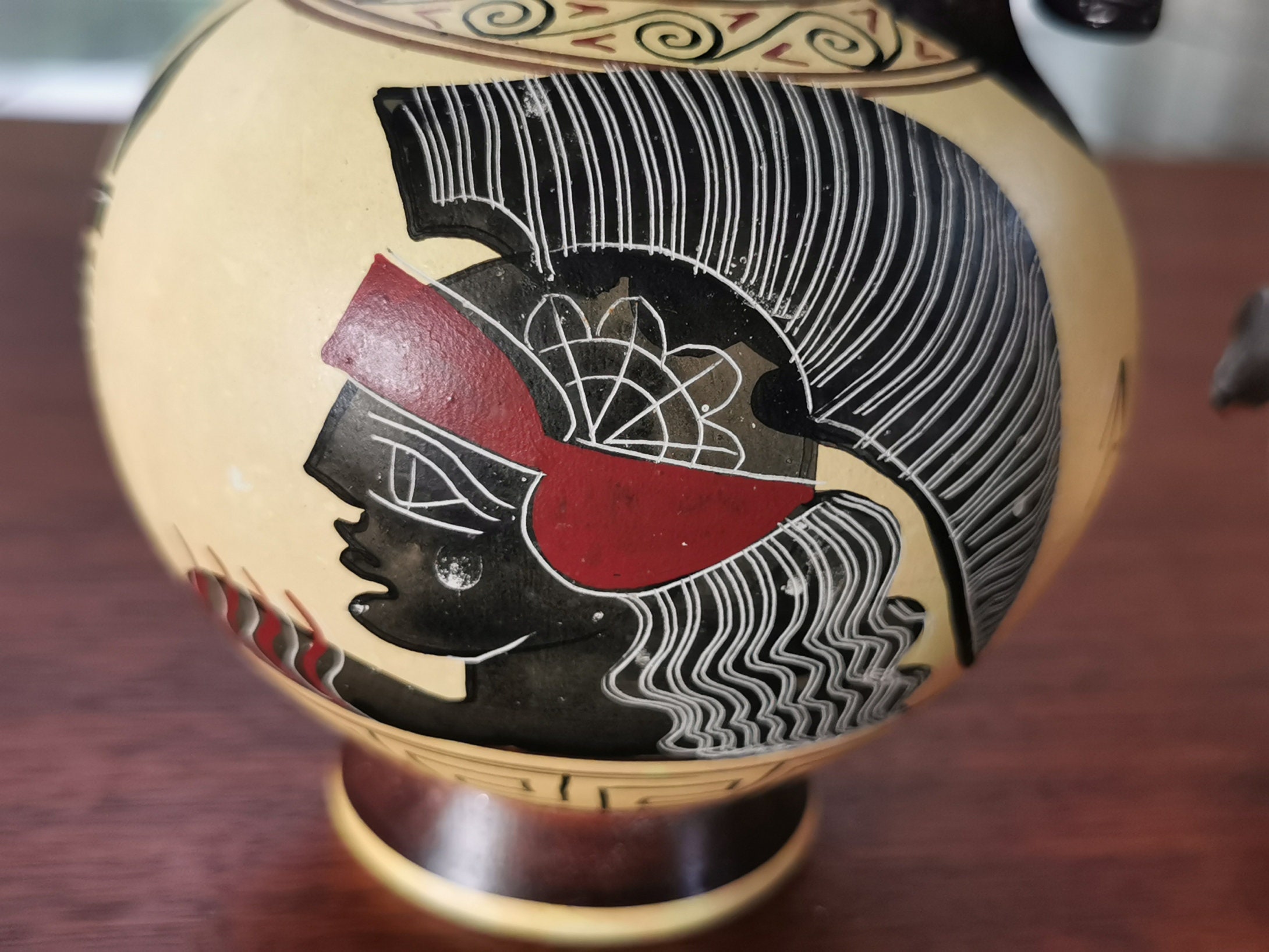 Ancient Greek Reproduction Vases Set of 2 Hand Painted - Etsy