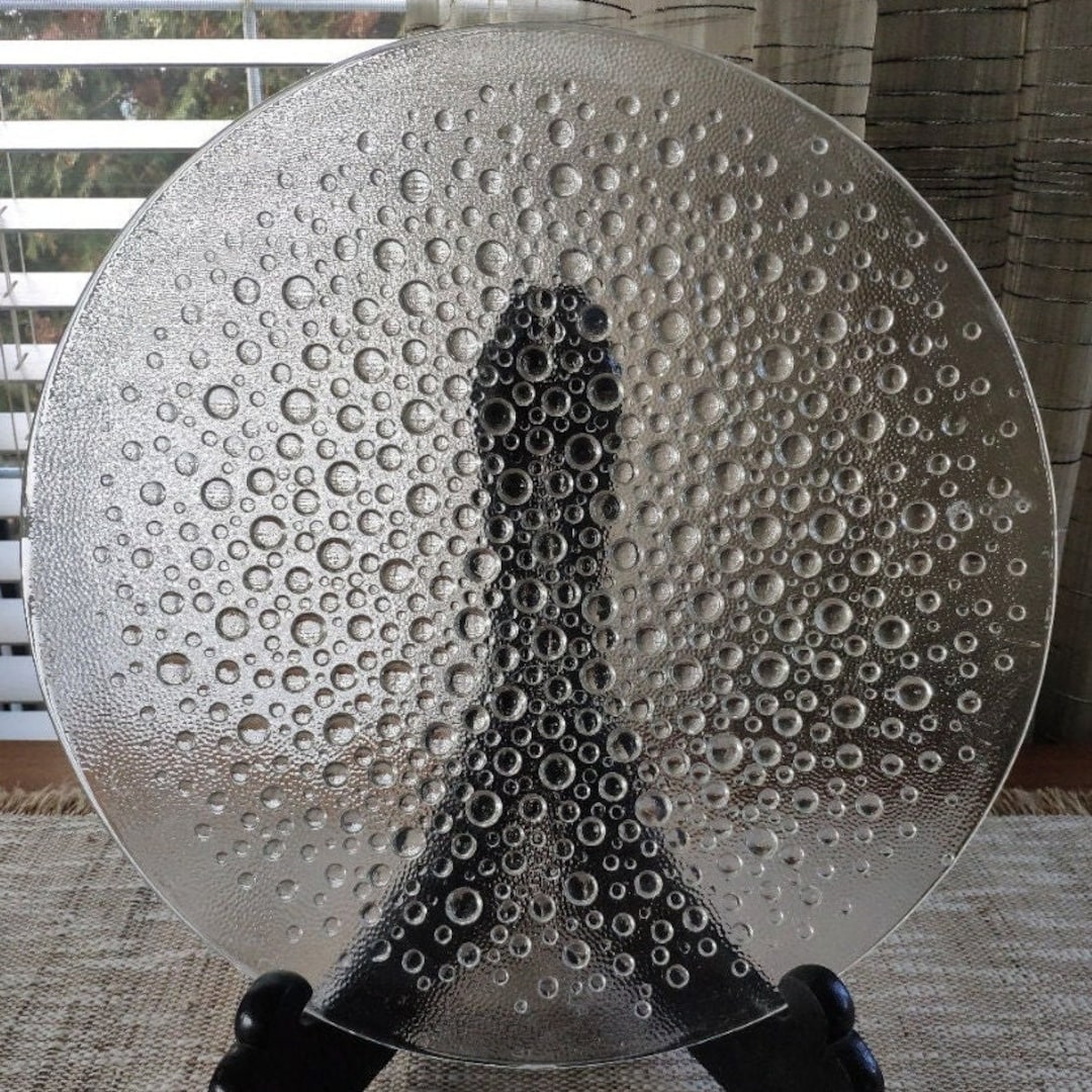 Jan Sylwester Drost Platter Vintage Asteroid Zabkowice Polish Art Glass ...