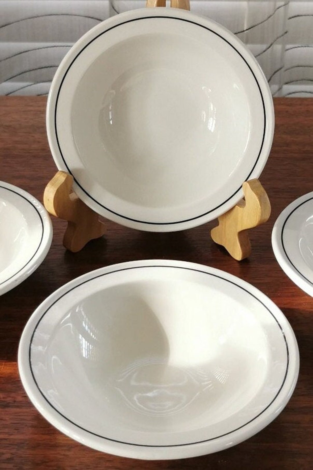 Steelite Black Line Bowls Set of 2 Hotelware England Vintage Restaurant ...