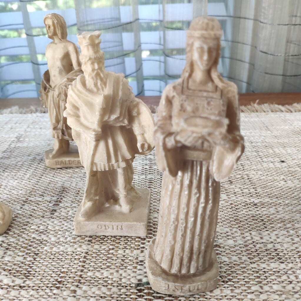 Legendary Heroes and Norse Gods Set of 5 Figurines Statues in - Etsy