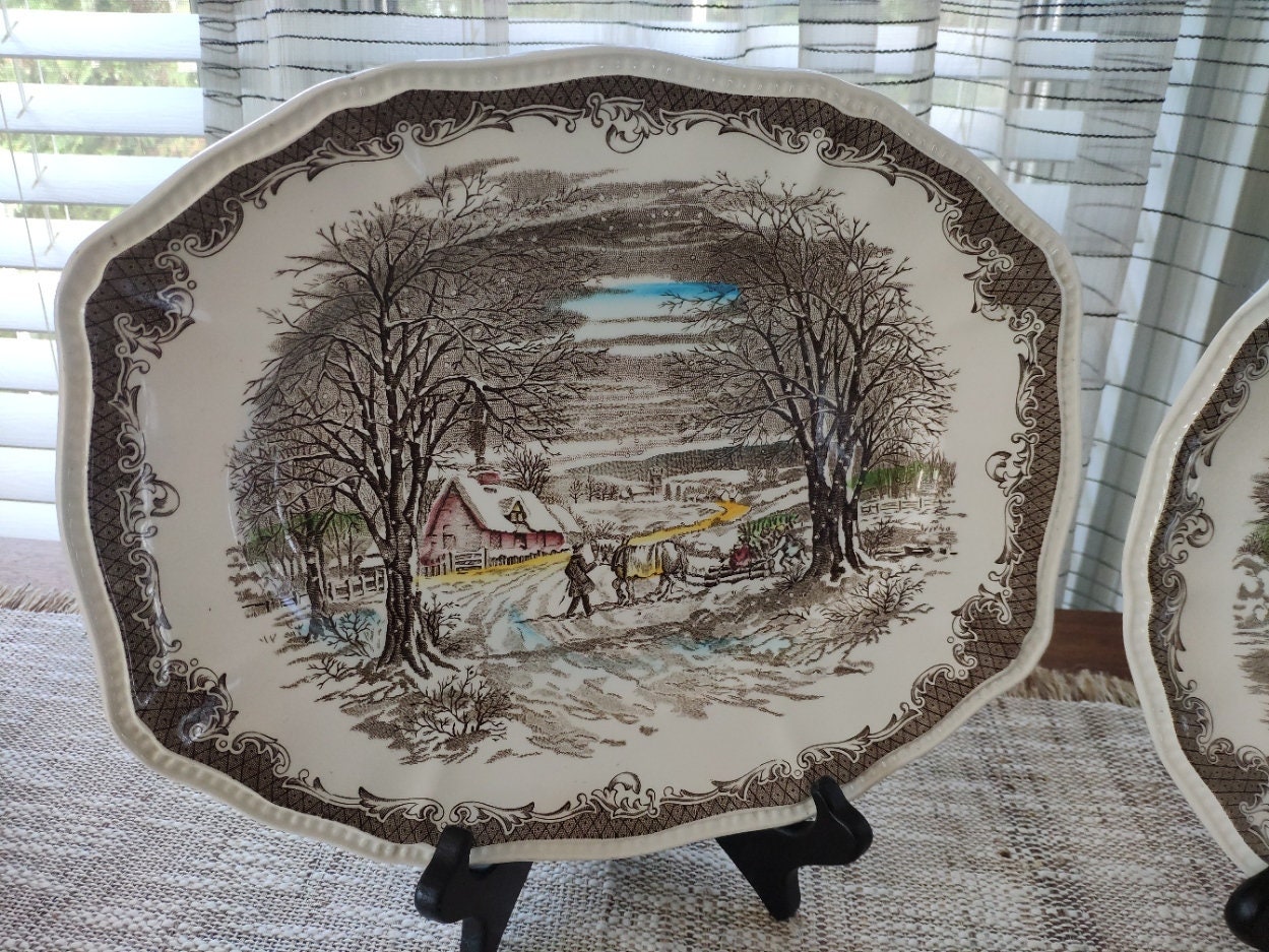 Kensington England Shakespeare's Sonnet Serving Plates Set of 2, Anne ...