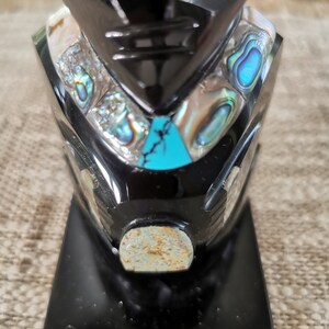 Obsidian Aztec Mayan Chief God Figurine Hand Crafted Carved, Vintage ...