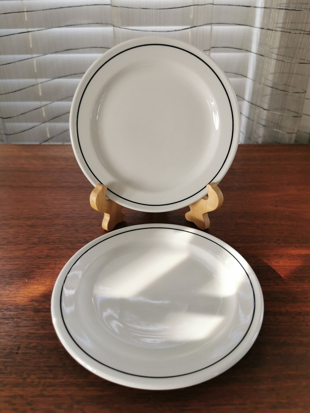 Royal Doulton Steelite Bread Plates Set of 2 Black Line Hotelware ...