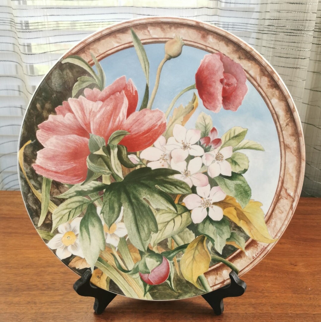 Gien France Volupte Platter Garden Florals, Faiencerie De Gien Vintage ...