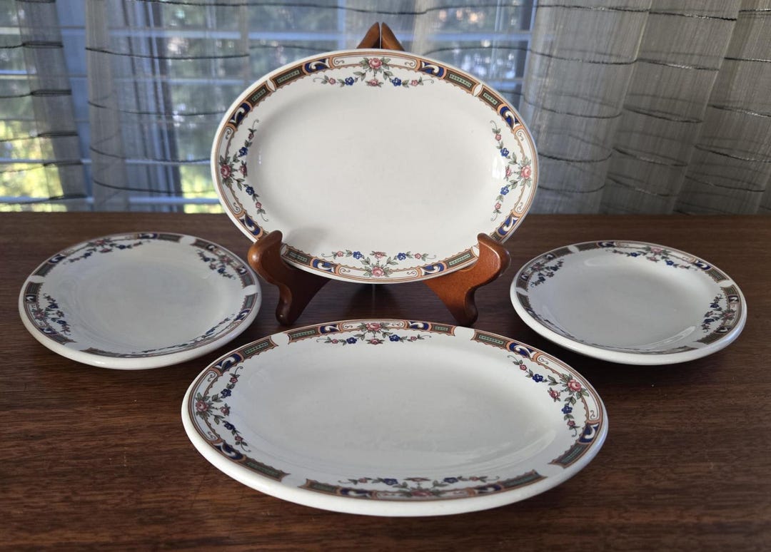 Grindley Carlton Oval Side Plates Set of 4 Hotelware England ...