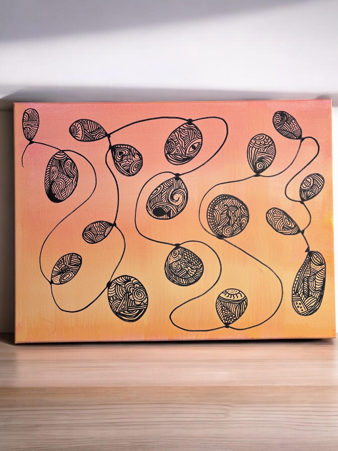 ZENTANGLE ART. Hidden Secret Drawings Inside the Art to Look For - Etsy