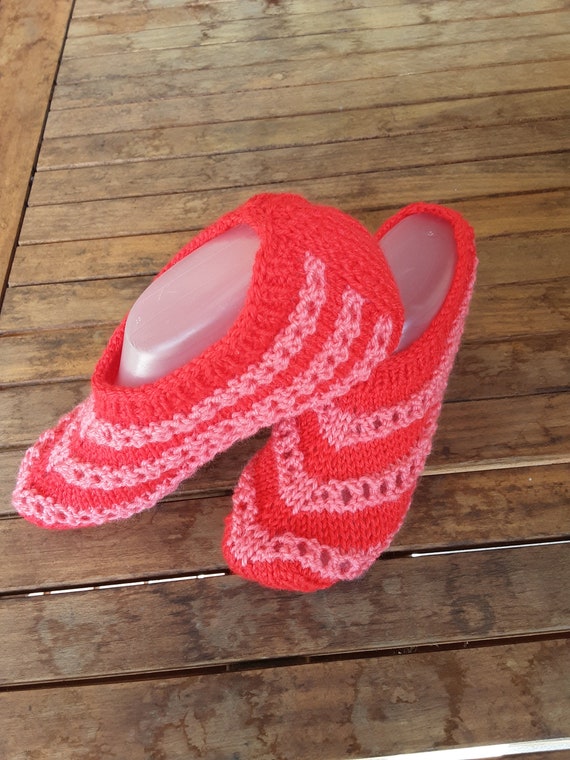 Knitted Bedroom Slippers Etsy Australia