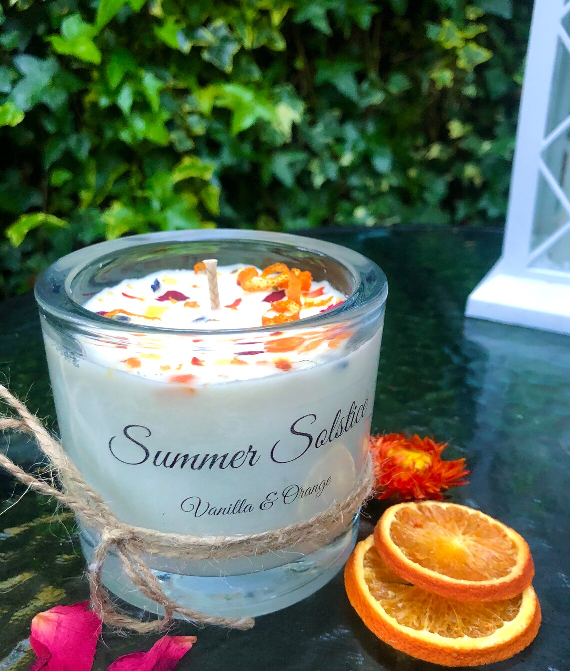 Summer Solstice Scented Soy Candle Vanilla & Orange | Etsy