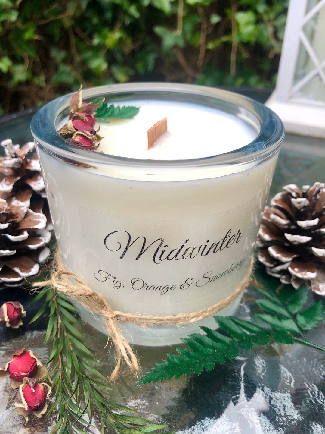 Midwinter - Fig, Orange & Snowberry - Scented Soy Candle - Handcrafted ...
