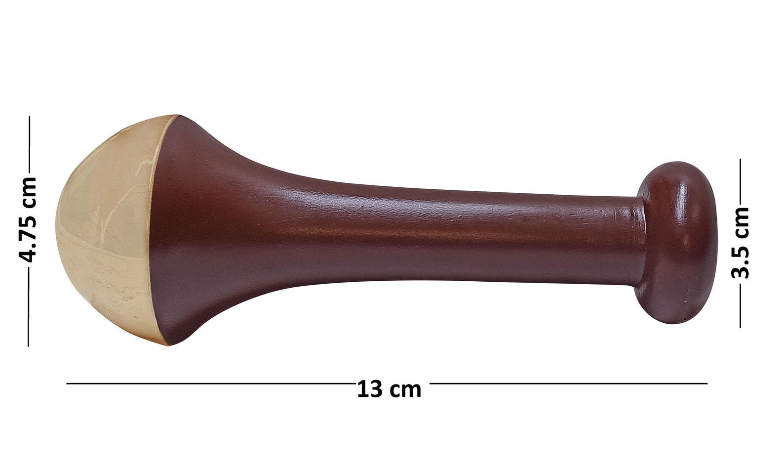 Original Ayurveda Kansa Wand Massager Tool With Teak Wood Handle (size ...