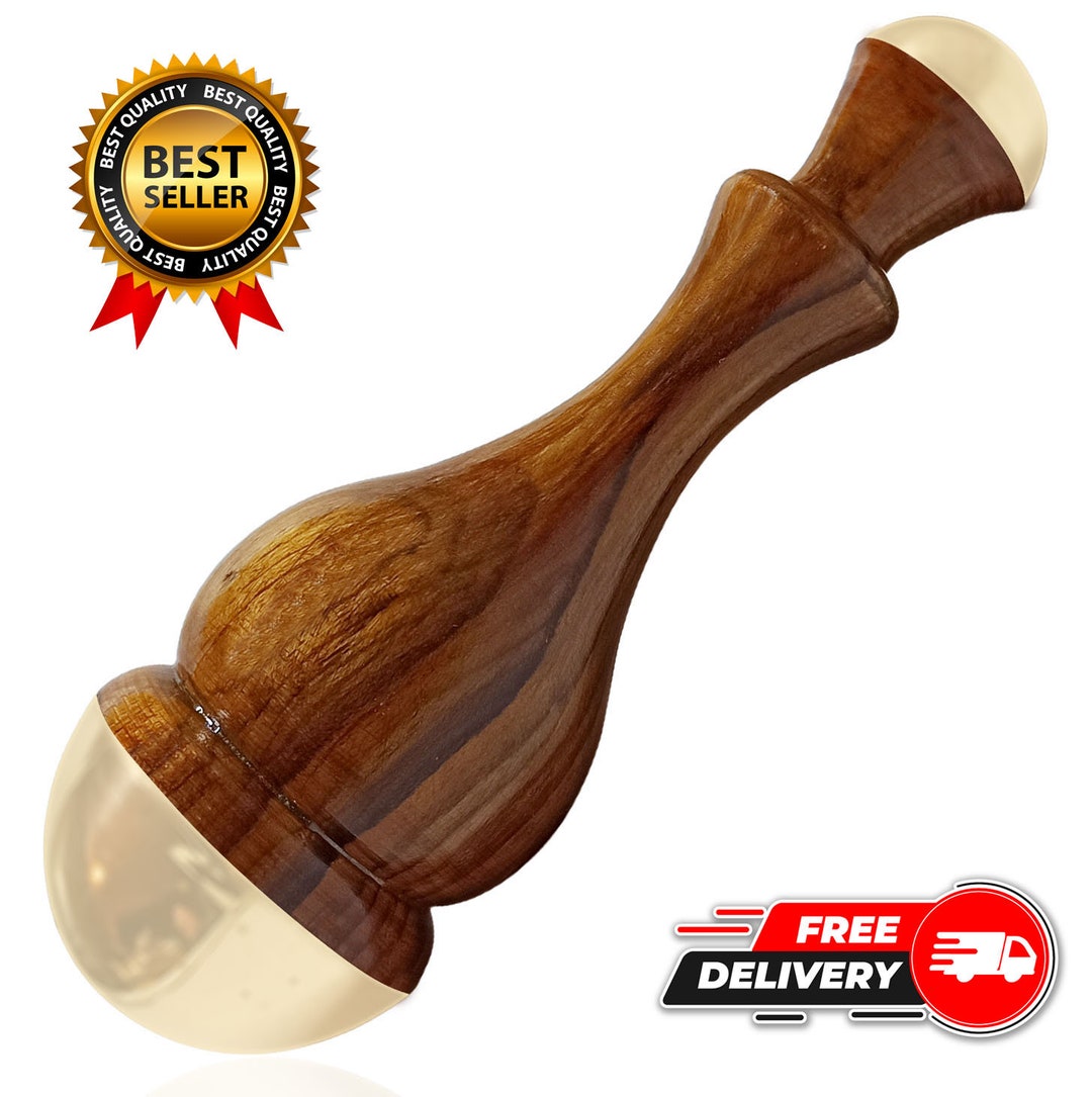 Ayurvedic 2in1 Kansa Wand for Face/foot/body & Marma Massager Cell ...