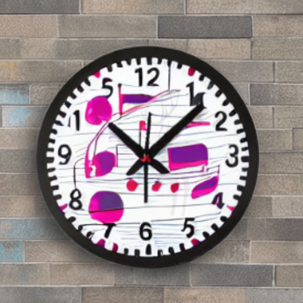 Purple Digital Clock - Etsy