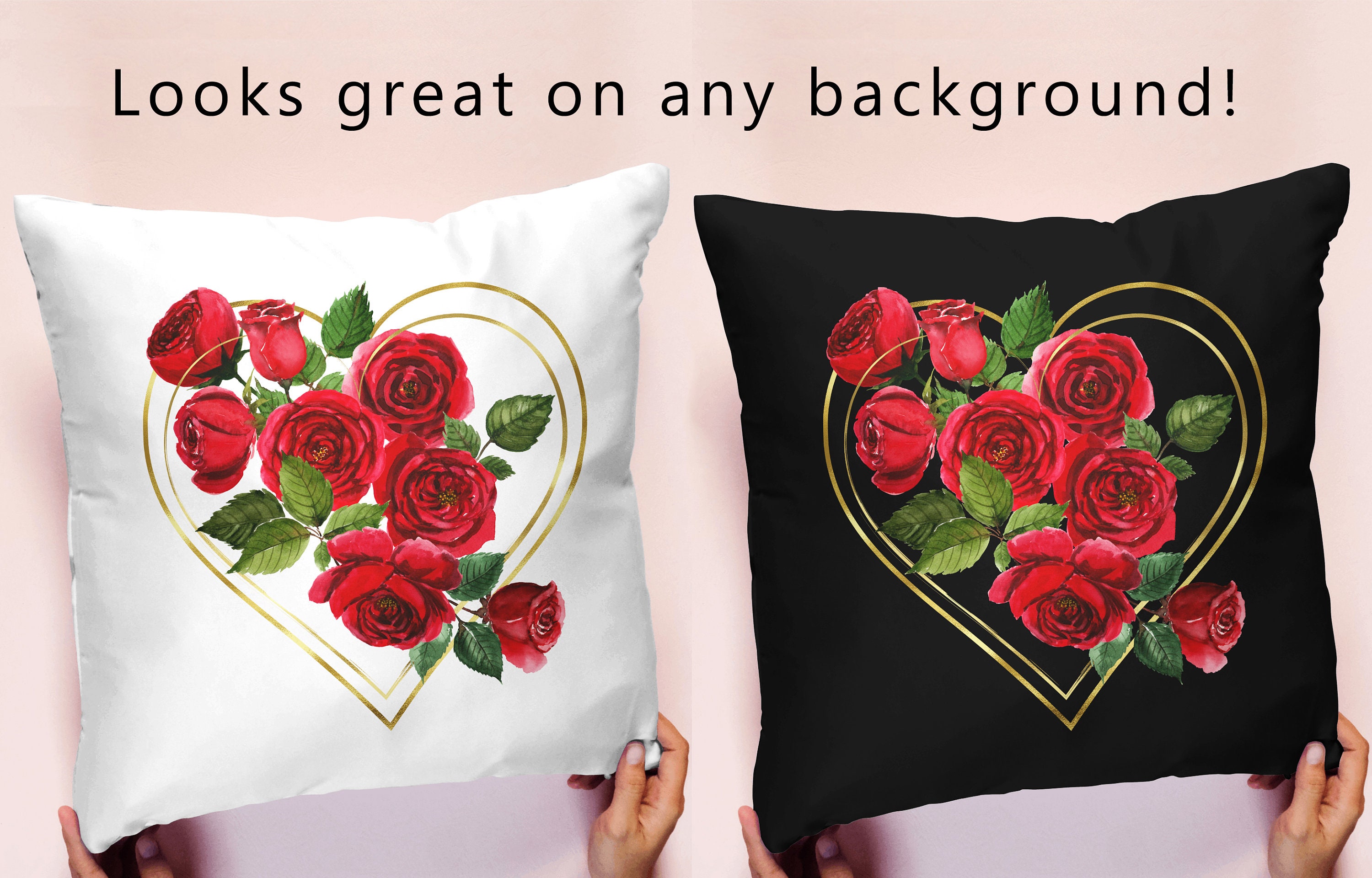 Watercolor Red Heart Clipart, Watercolor Heart Png, Love Clipart for ...