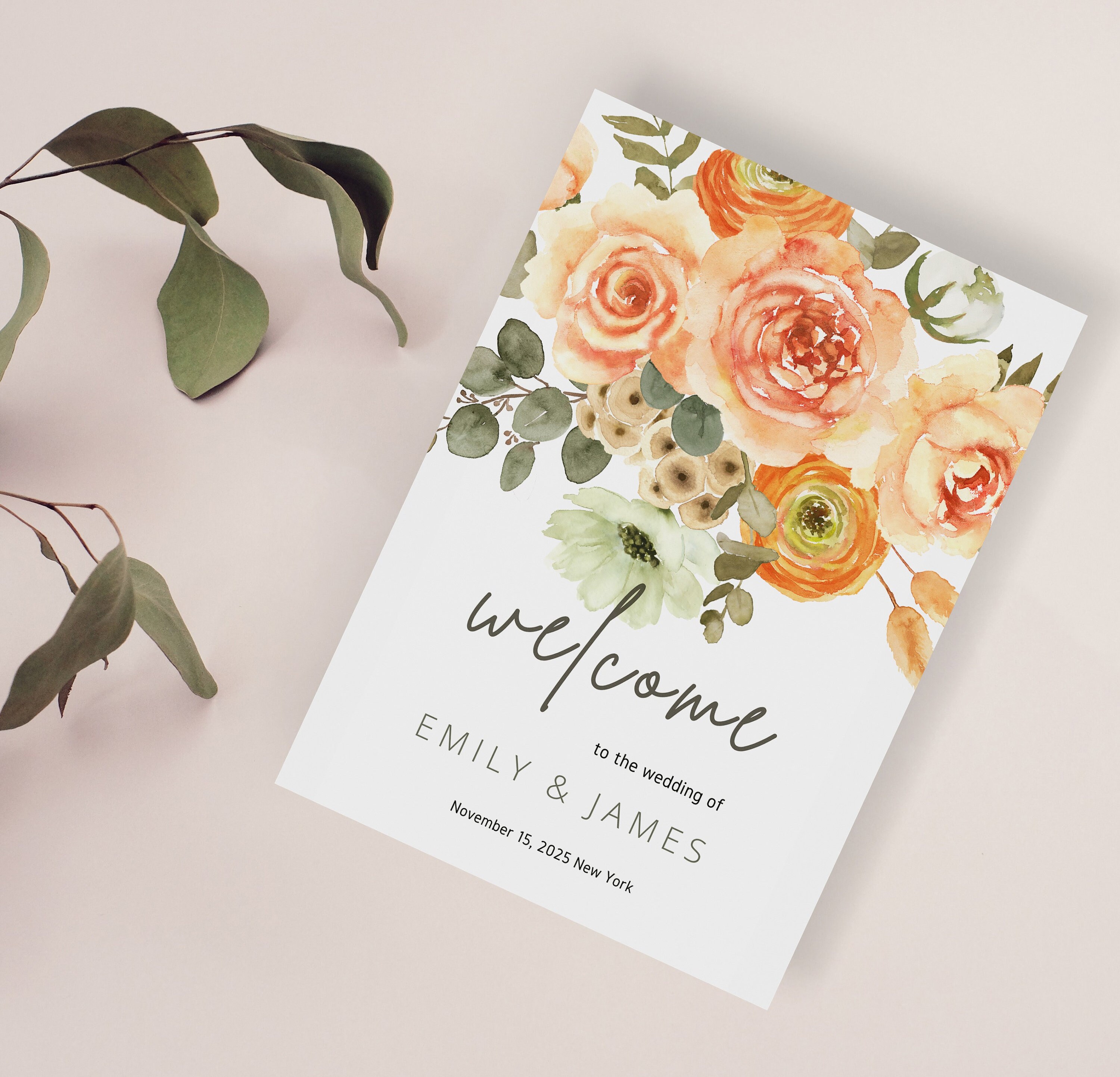 Peach Roses and Peonies Bouquet Hand Painted Watercolor - Etsy