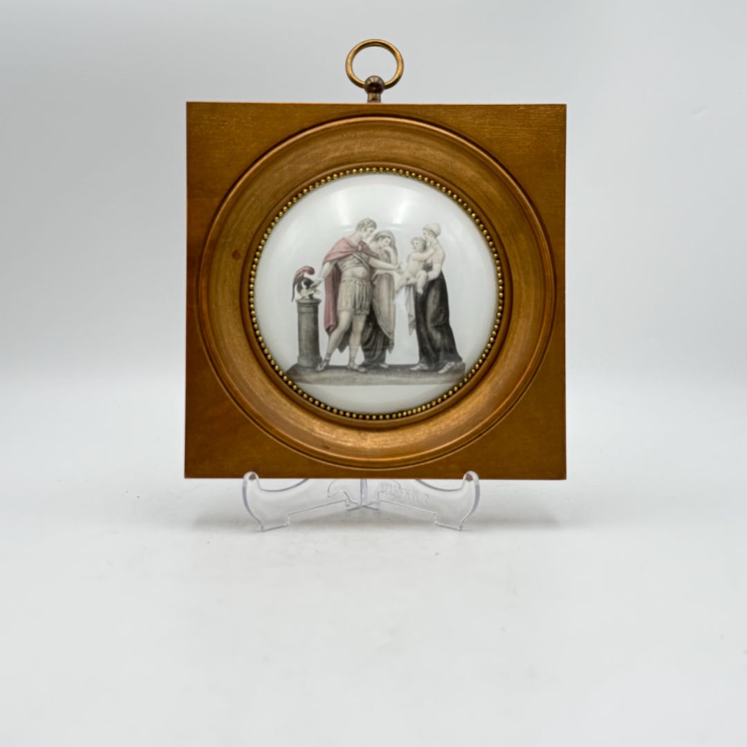 Antique Gilt Wood Frame With Classical Roman Figural Scene – Gold Leaf ...