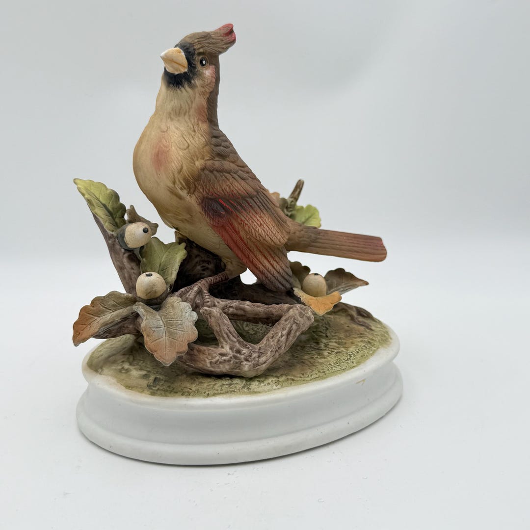 Vintage Andrea by Sadek Cardinal Bird Figurine - Etsy