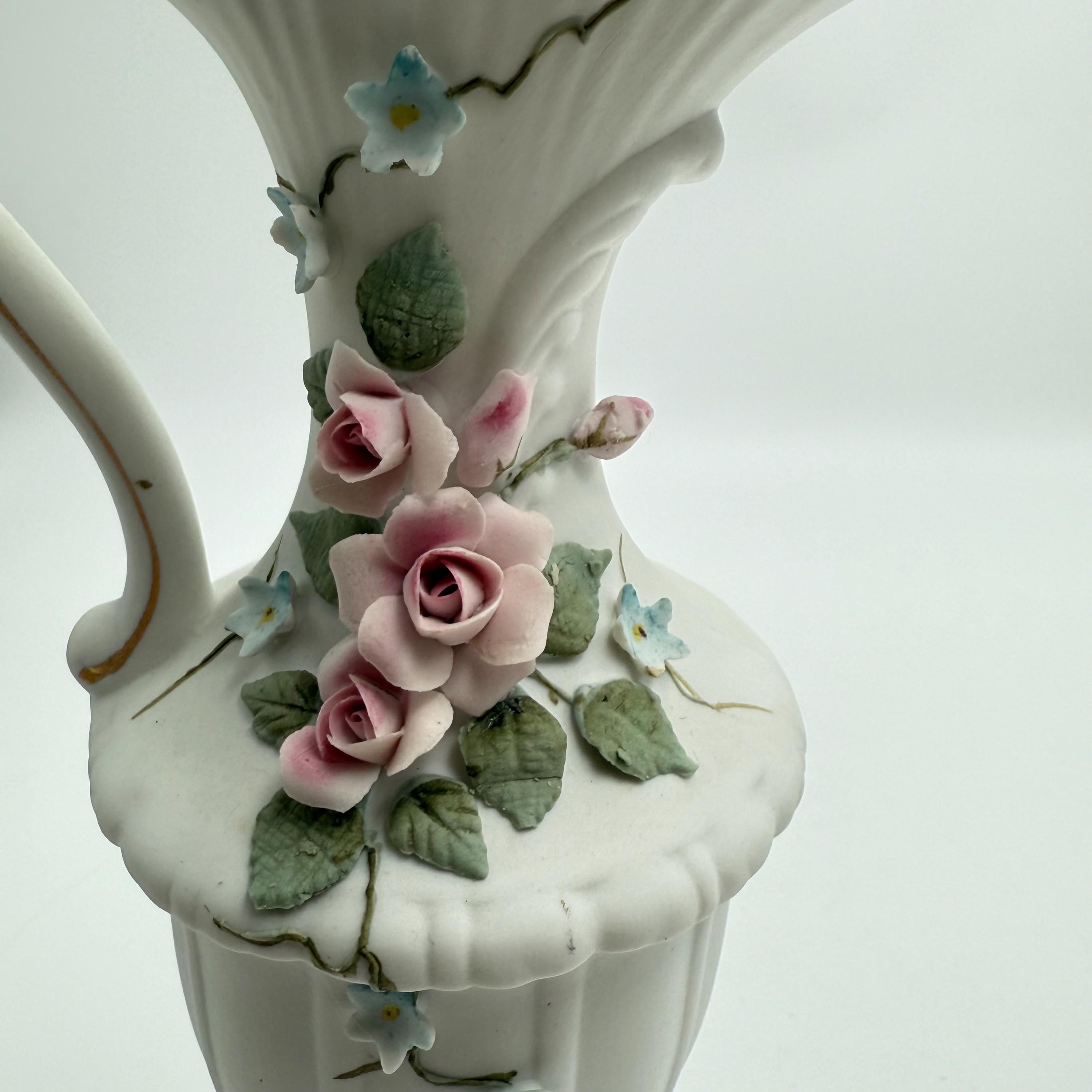 Vintage Hand Painted Lefton China Porcelain 2 Vases - Etsy