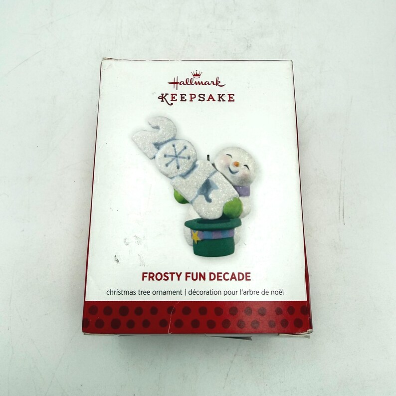 Hallmark Keepsake Frosty Fun Decade Christmas Ornament Snowman Holiday ...
