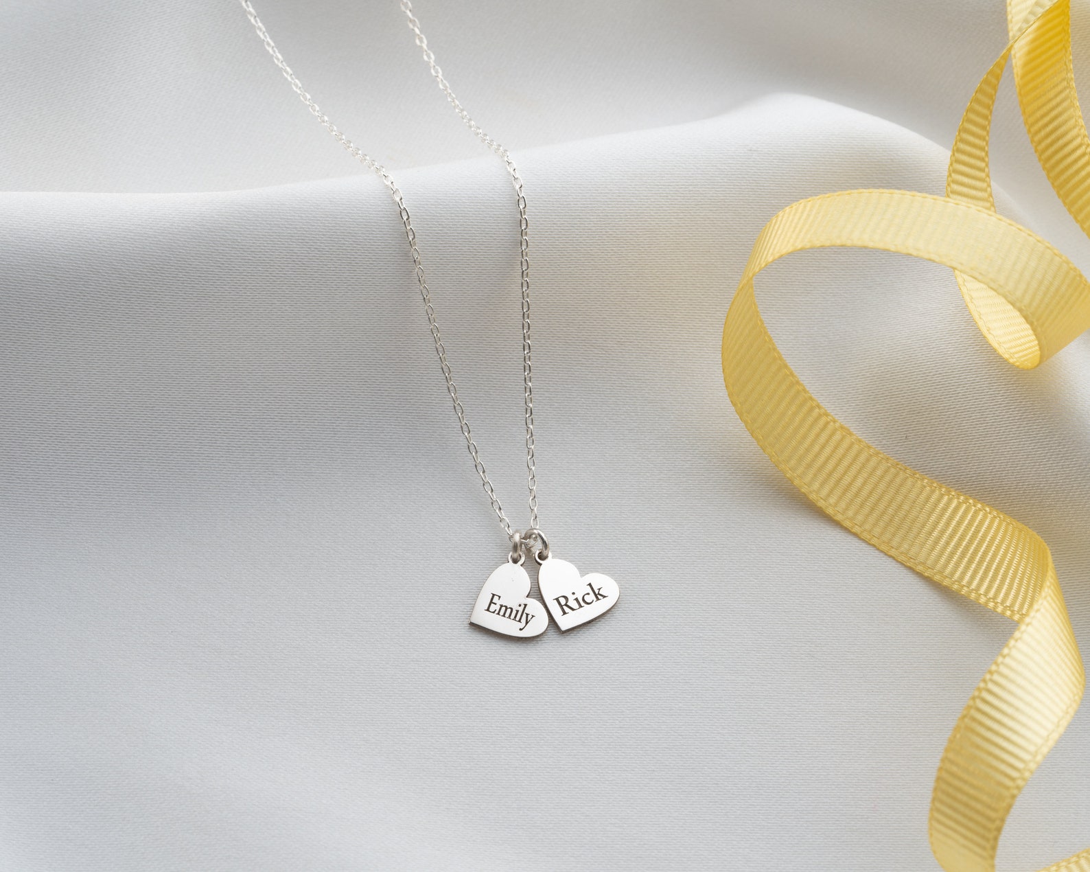 Custom Engraved Heart Necklace, Special Heart Pendant, Heart-shaped ...