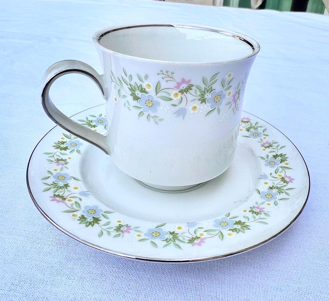 Vintage Johann Haviland Bavaria Germany Tea Set Blue Garland Pattern ...