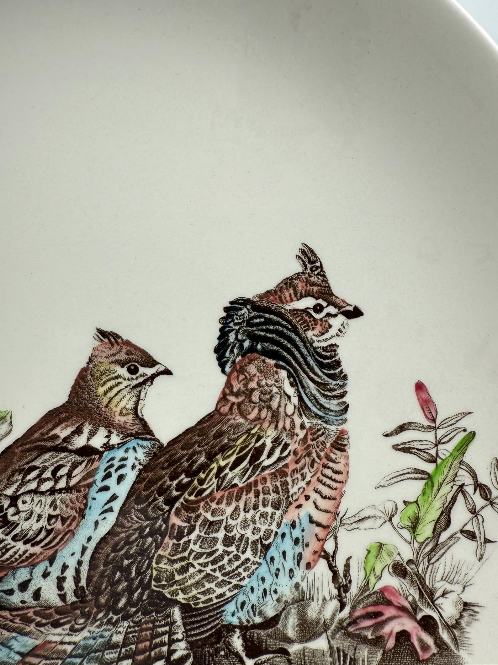 Vintage Johnson Bros Game Birds 'ruffed Grouse' Plate 11'' - Etsy
