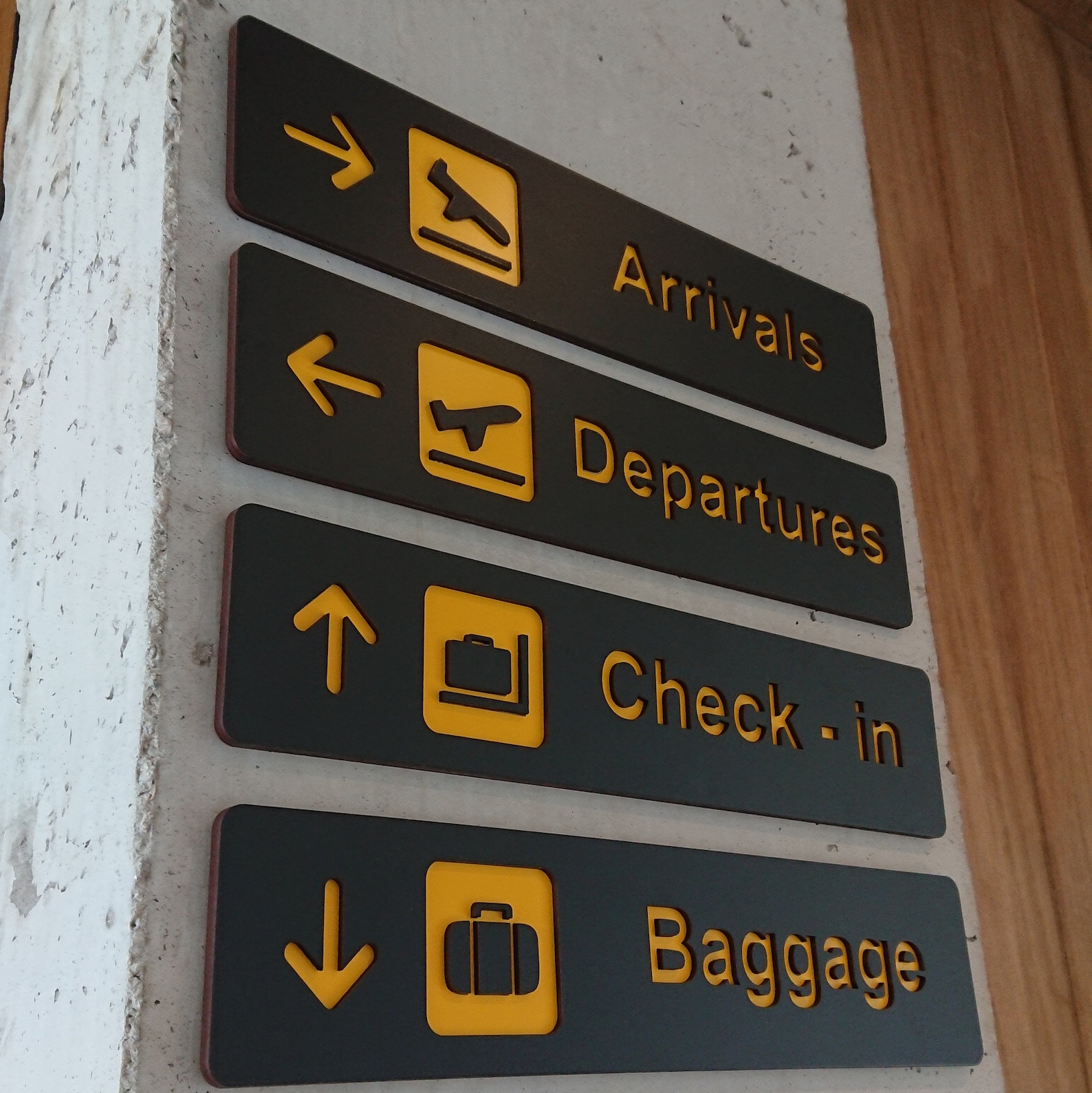 Pack X 4 Airport Signage Posters, Airport Sign, Aviation Theme, Gift ...