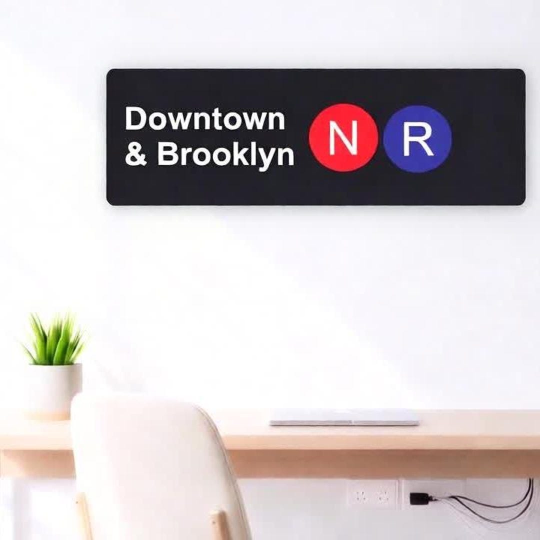 New York Subway Signage Poster Wall Art Traveler Gift - Etsy