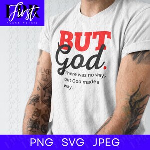 But God Svg Cut File, Printable Png and Jpeg for Iron on Transfer ...