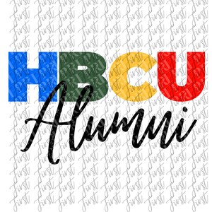 HBCU Alumni Svg and DXF Cut Files, Printable Png and Jpeg for Iron on ...