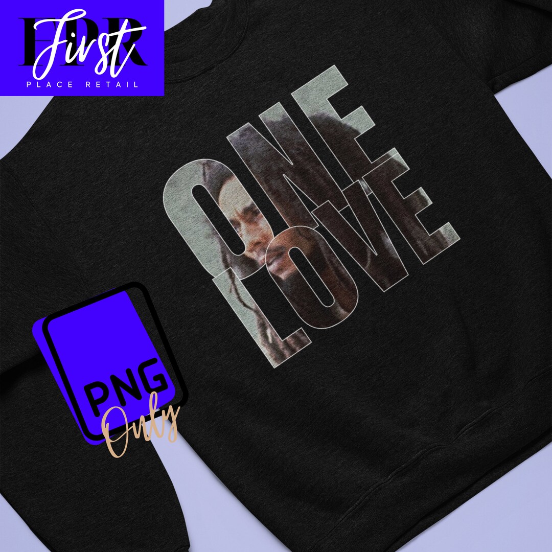 One Love Printable Png ONLY for Iron on Transfer. Instant Download. - Etsy