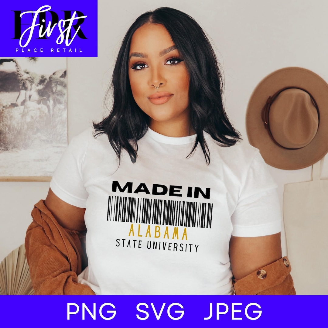 Made in Alabama State University Svg Cut File, Printable Png and Jpeg ...