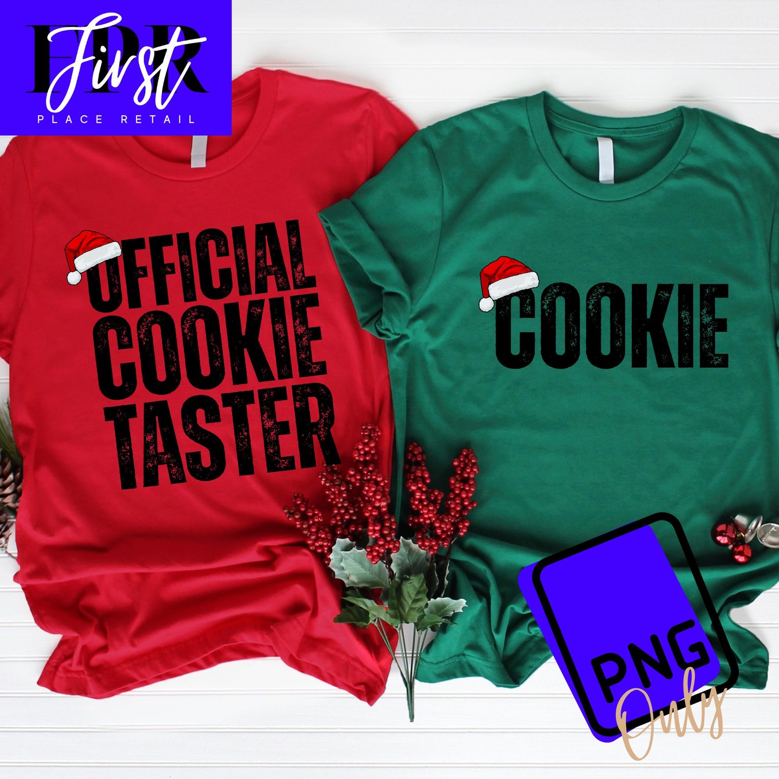 Official Cookie Taster | Christmas PNG Bundle | Matching Holiday Shirts ...