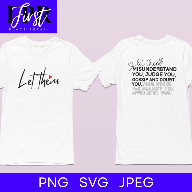 Let Them Misunderstand You SVG Cut File, Printable Png and Jpeg for ...