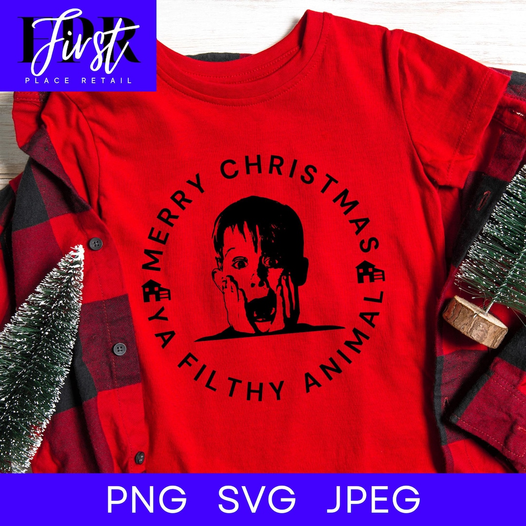 Merry Christmas Ya Filthy Animal Svg Cut File, Printable Png and Jpeg ...