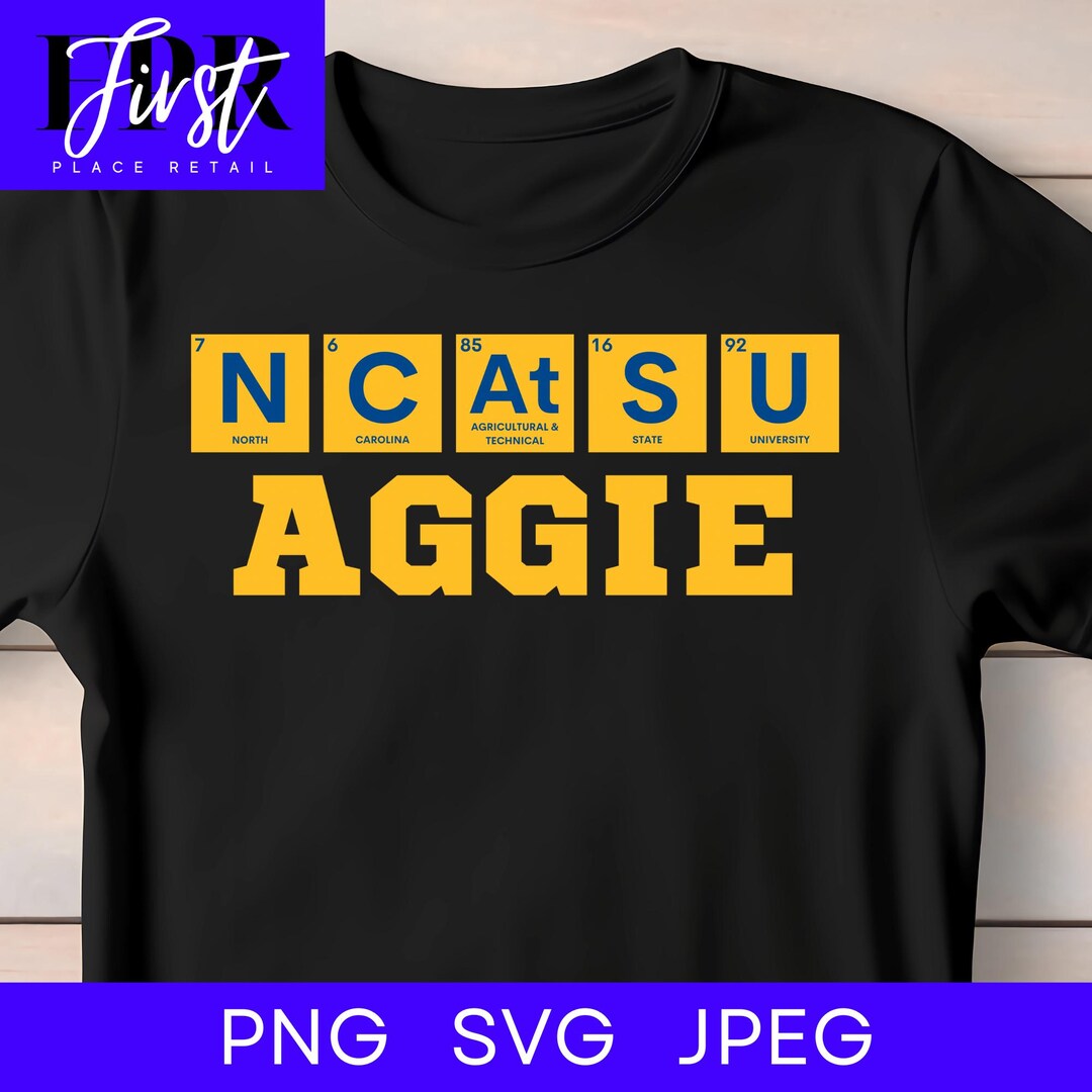 North Carolina A&T State University Aggie Elements Table Svg Cut File ...