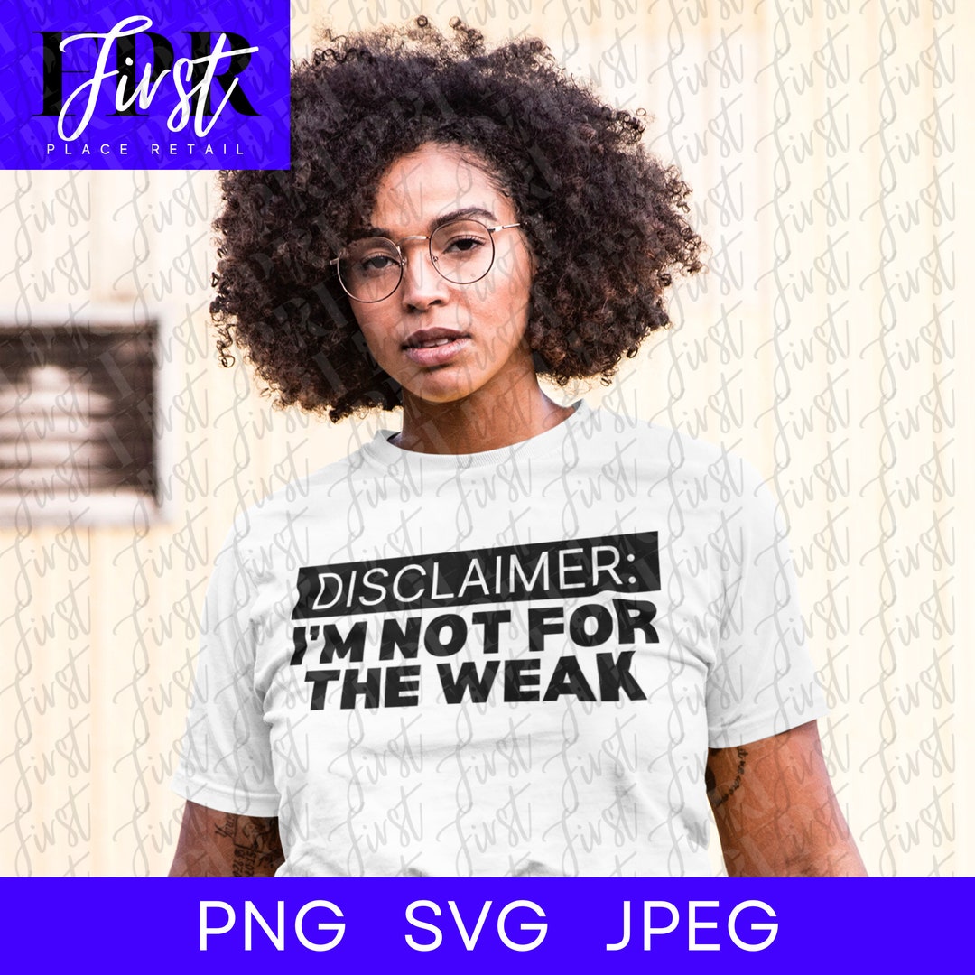 Disclaimer Svg Cut File, Printable Png and Jpeg for Iron on Transfer ...