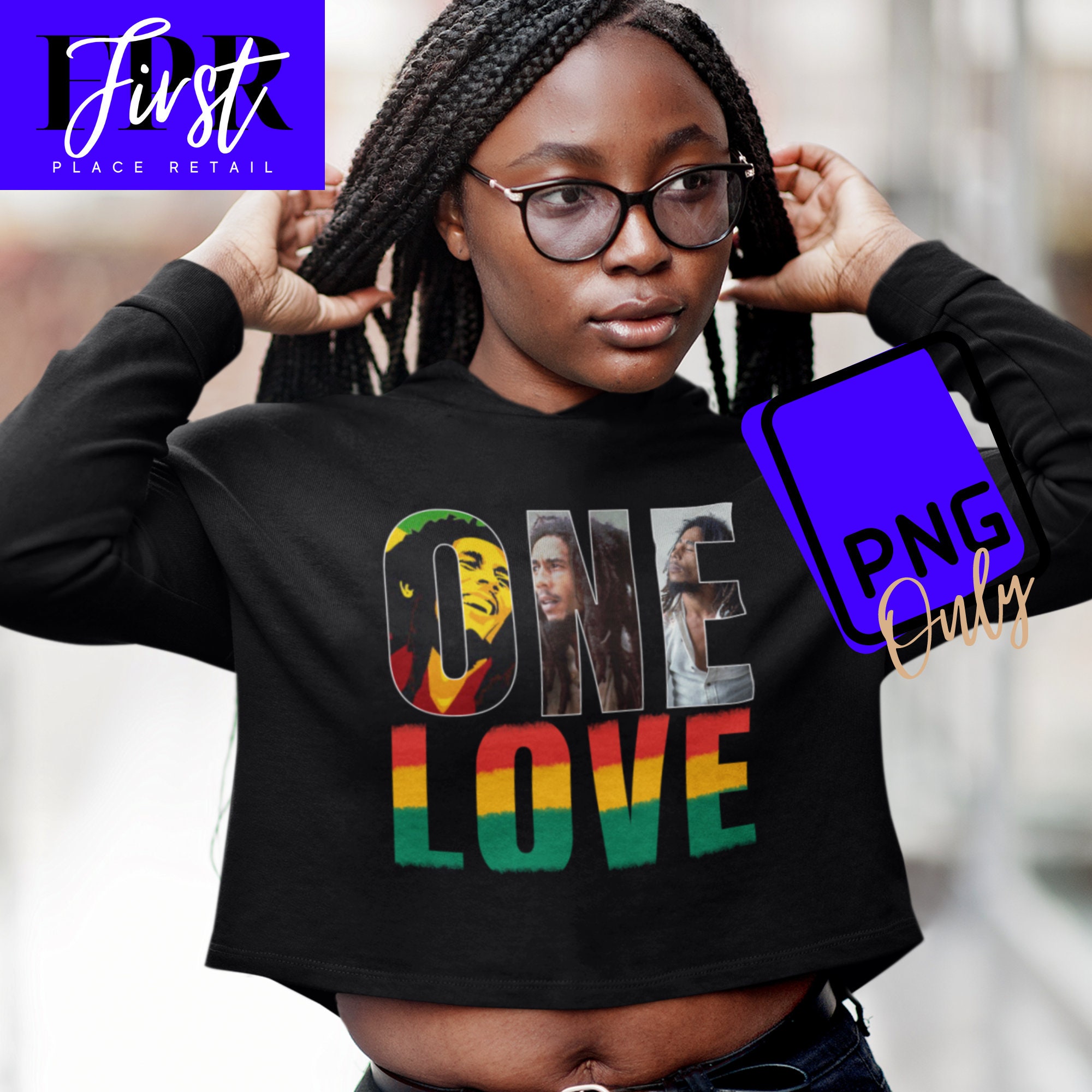 One Love multicolor Printable Png ONLY for Iron on Transfer. Instant ...