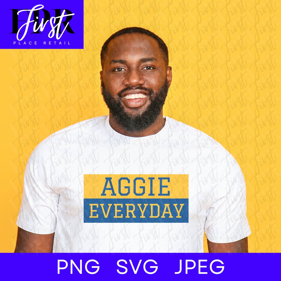 Aggie Everyday SVG Cut File, Printable Png and Jpeg for Iron on ...