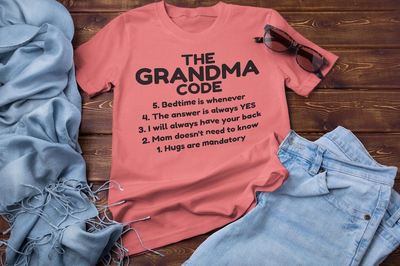The Grandma Code SVG Cut File, Printable Png and Jpeg for Iron on ...