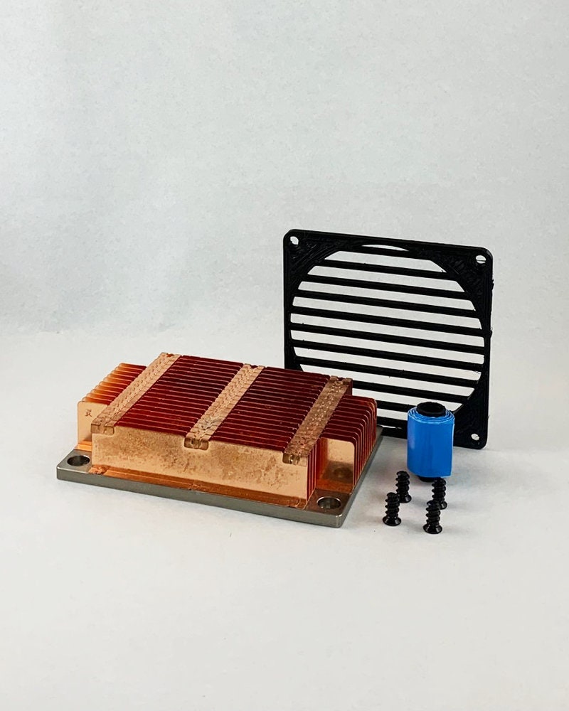 GPU Heatsink Cooling Kit With Copper Heatsink, 80mm Fan Grill, 4ft ...
