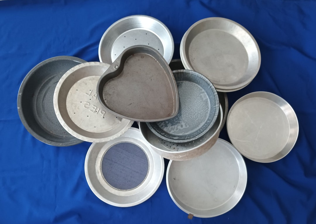Assorted PIE CAKE PANS Vintage and Antique Choose Heart Shape Nyac ...