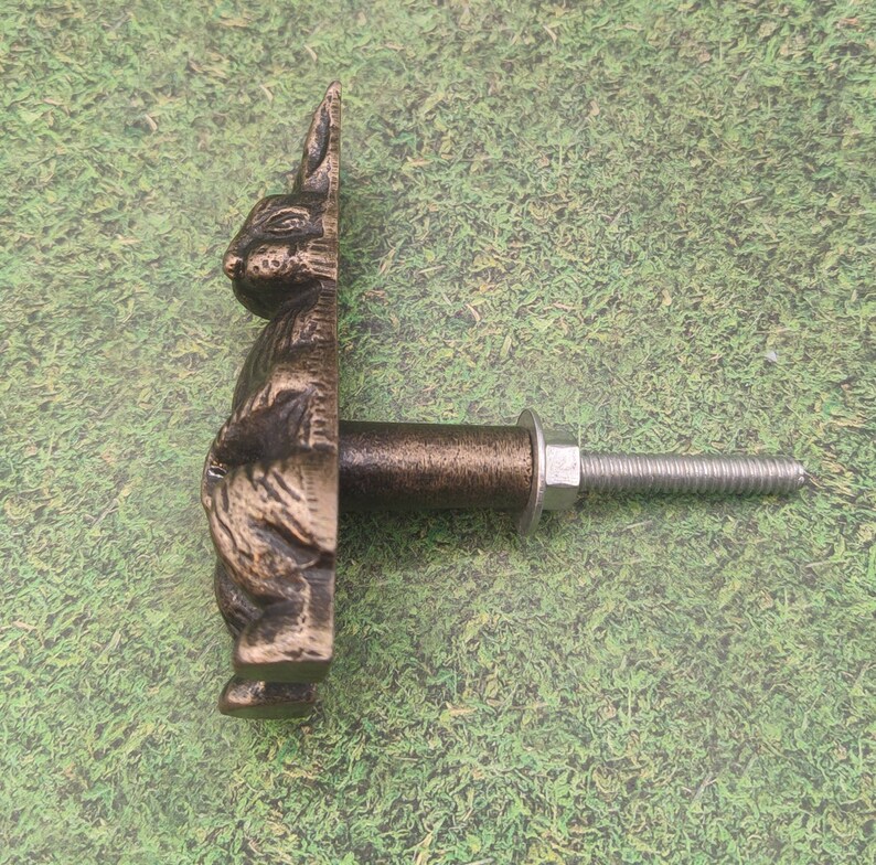 RABBIT DRAWER KNOBS Bunny Hardware Coat or Hat Hook - Etsy