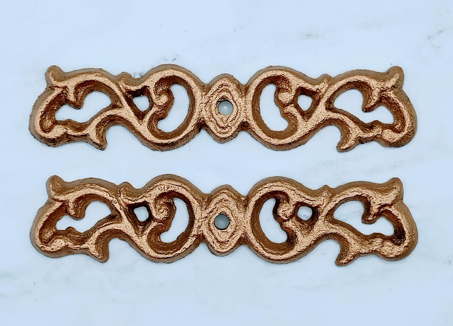 Victorian Painted Gold Die Cast Filigree Bobeche ~ Die Cast ~ Knob Back ...