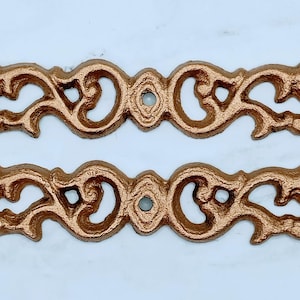 Victorian Painted Gold Die Cast Filigree Bobeche ~ Die Cast ~ Knob Back ...