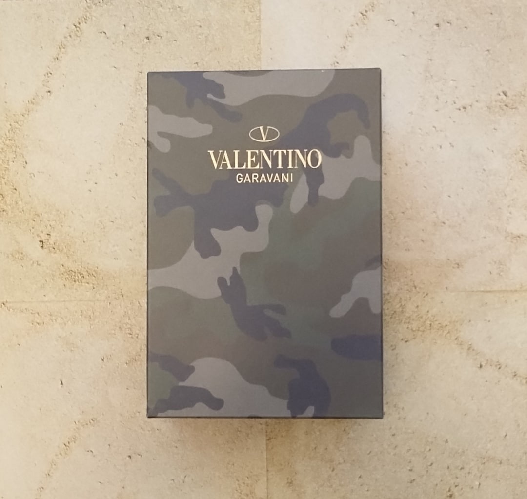 Auth Valentino Green Camouflage Shoe Box Only 12 X 8 1/8 X 4 1/2 ...